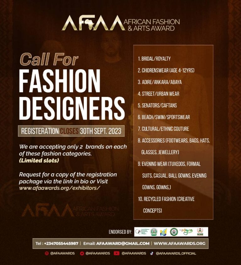 African Fashion And Art Award Afaa Awards