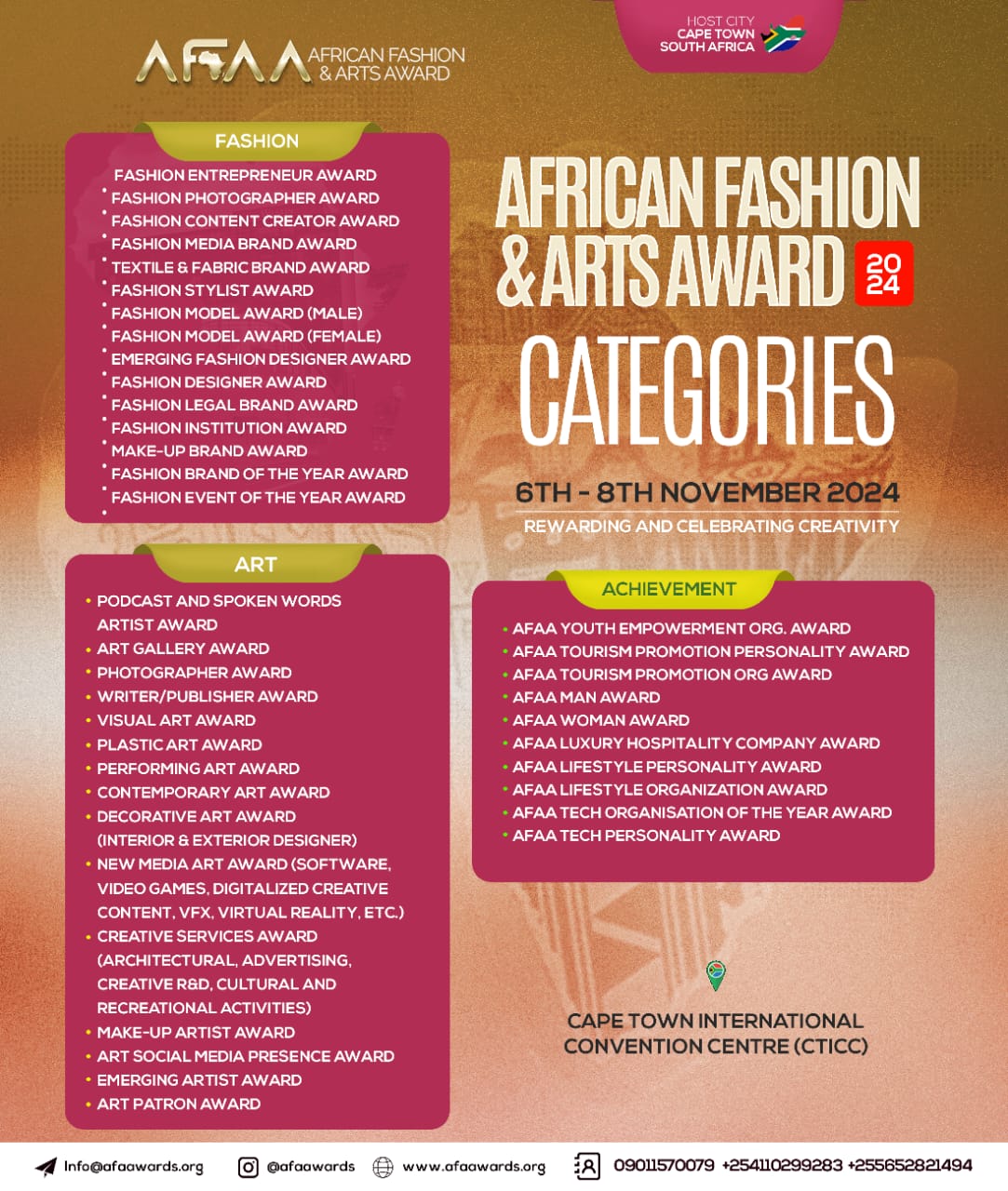Award categories – AFAA AWARDS